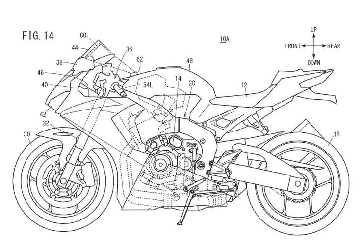 Honda: Head-Up Display with touch control for the motorcycle ...