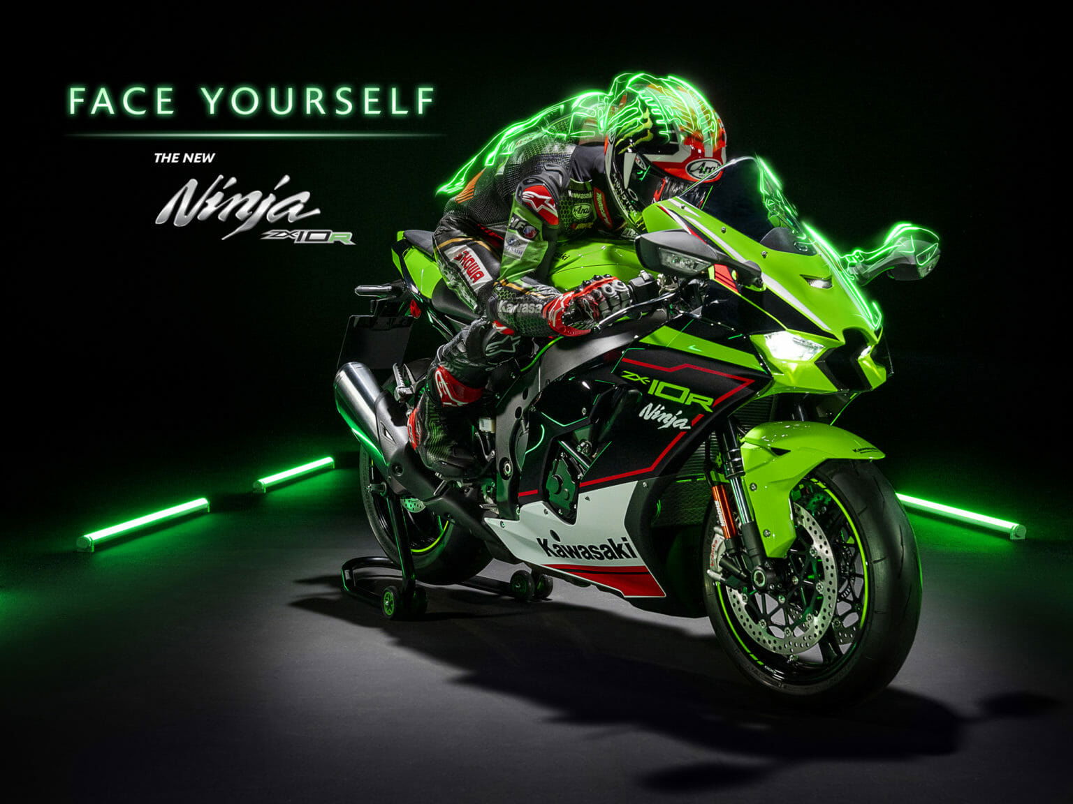 Kawasaki Ninja ZX-10R & ZX-10RR 2021 with modified front and minor ...